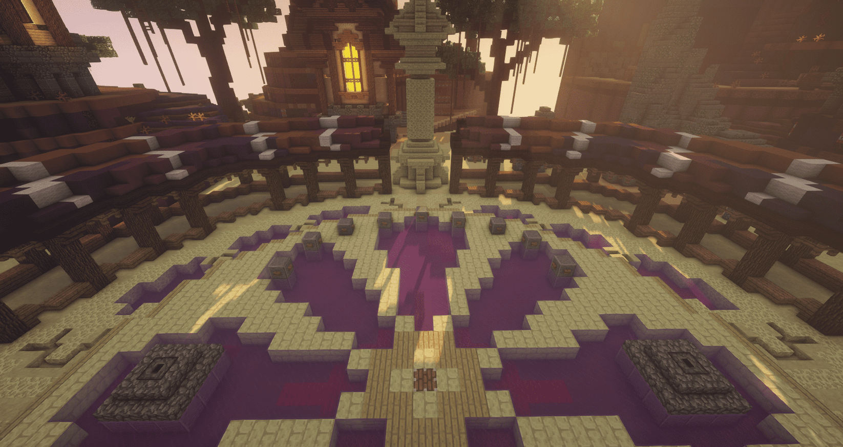 Floating Mansion Hub - Medieval Minecraft Village Map – Keystone Builds