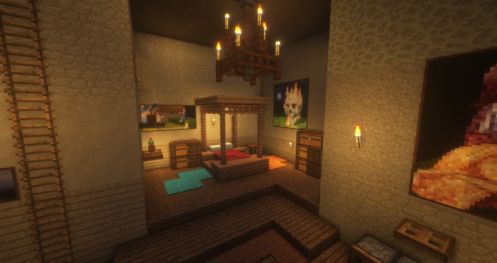 Floating Mansion Hub - Medieval Minecraft Village Map – Keystone Builds