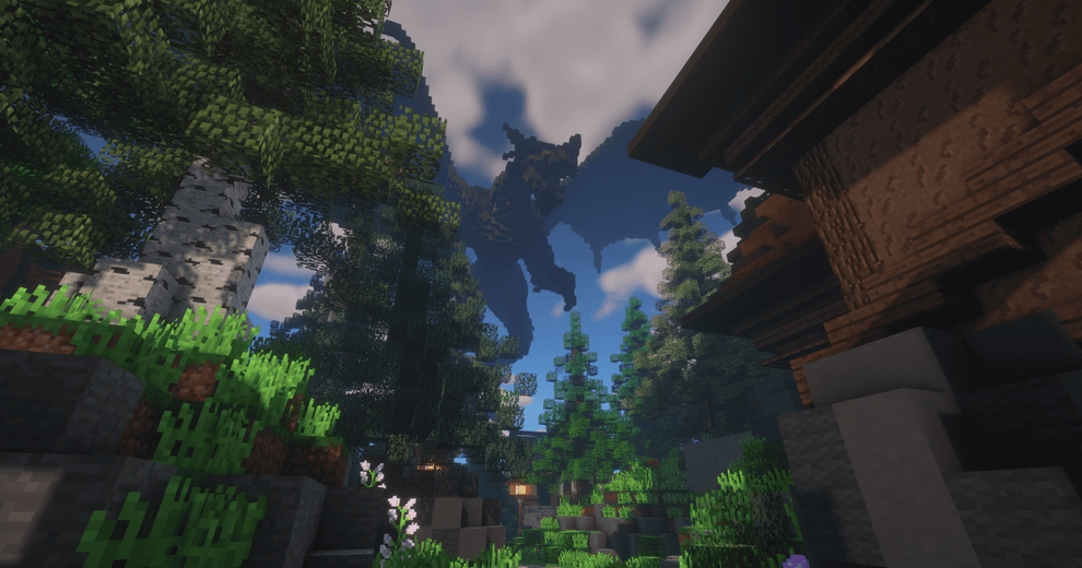 Dragon Town Lobby - High Fantasy Minecraft Map – Keystone Builds