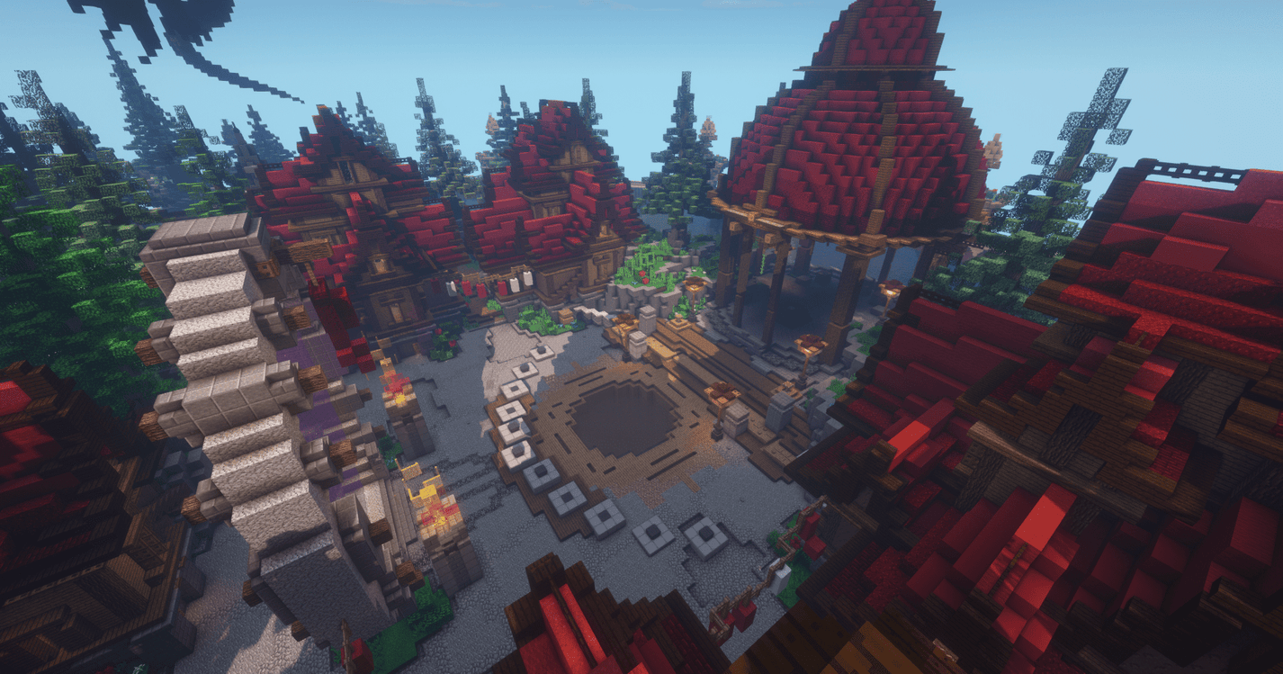 Dragon Town Lobby - High Fantasy Minecraft Map – Keystone Builds