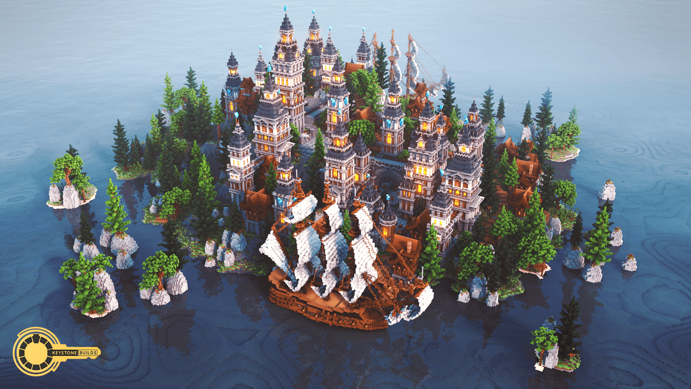 Huge Kingdom Spawn - Massive Medieval Minecraft Map – Keystone Builds